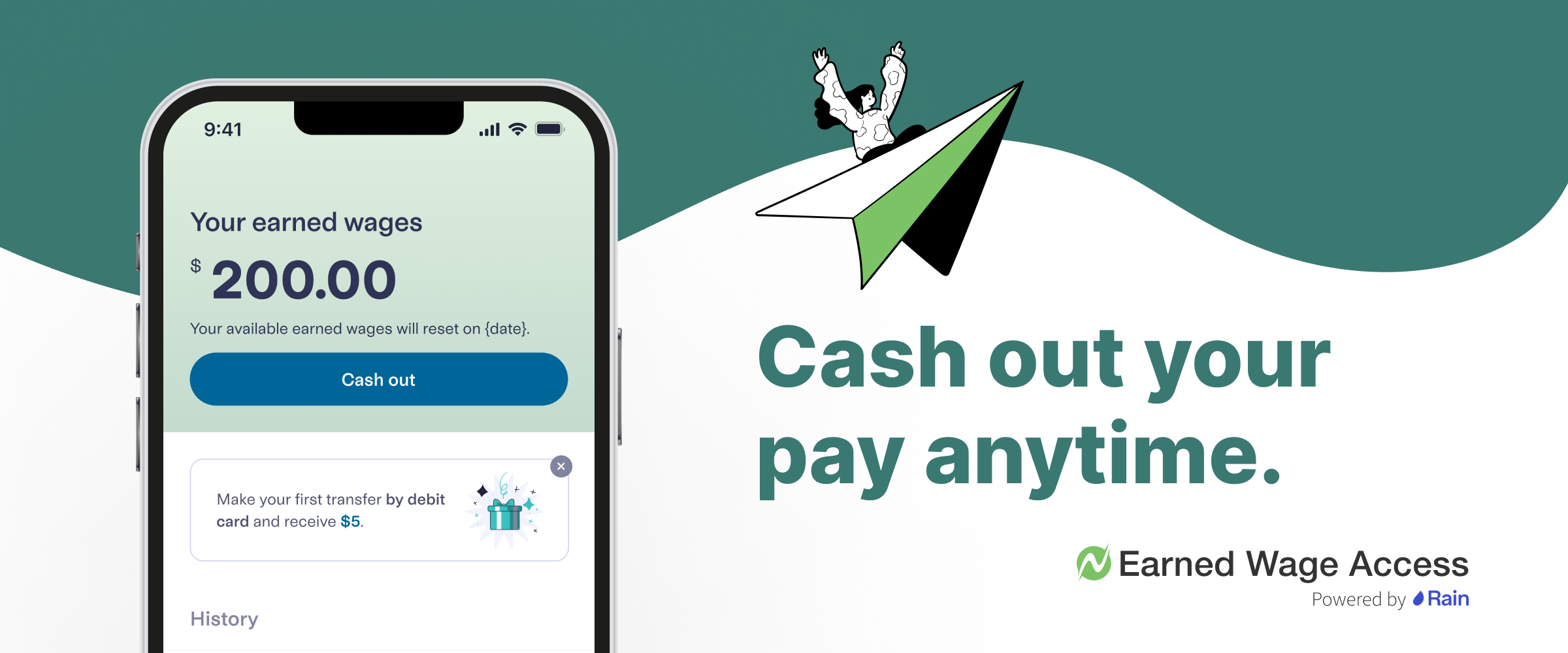 Netchex Earned Wage Access + Rain Digital Assets Hub